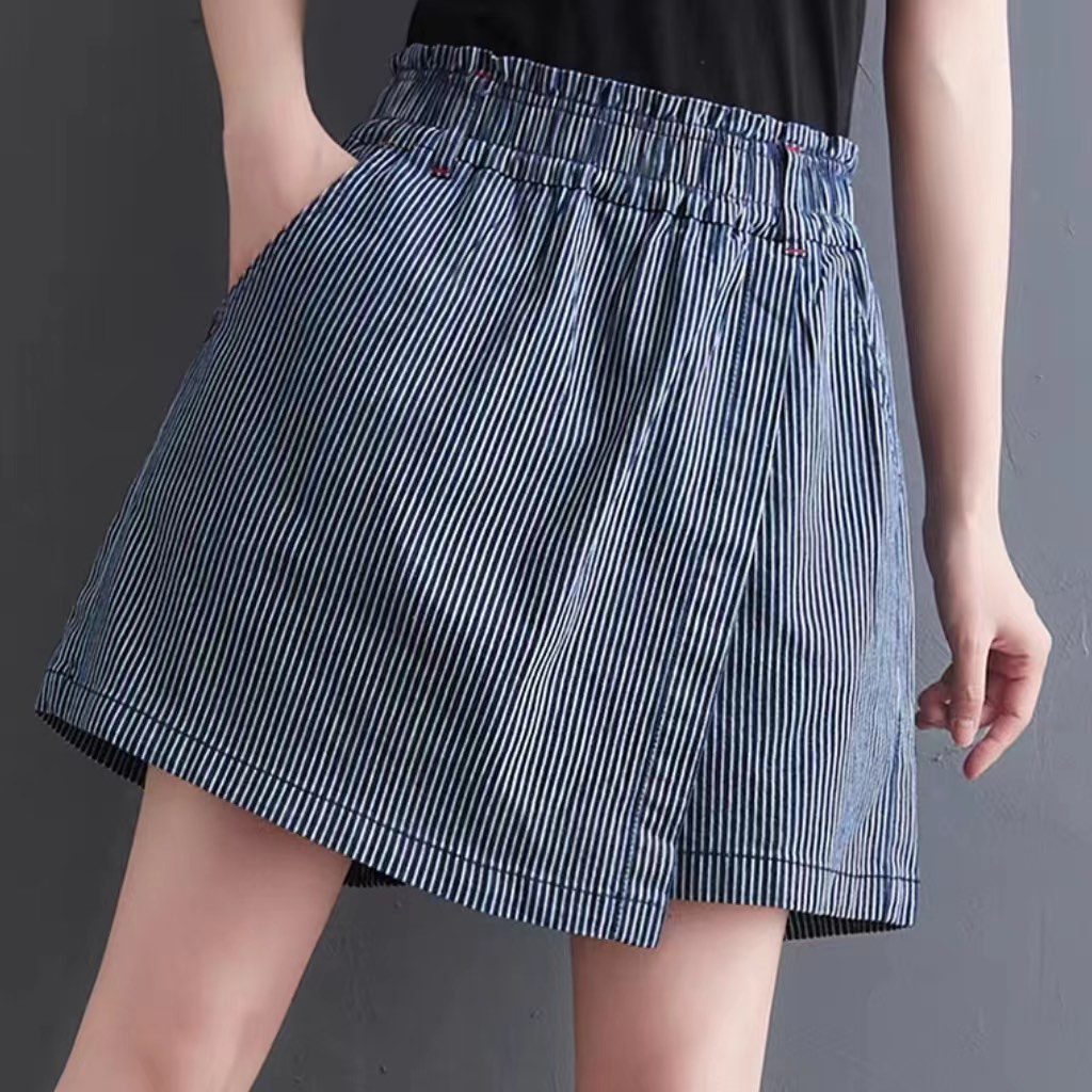Striped Skorts, Women's Fashion, Bottoms, Shorts on Carousell