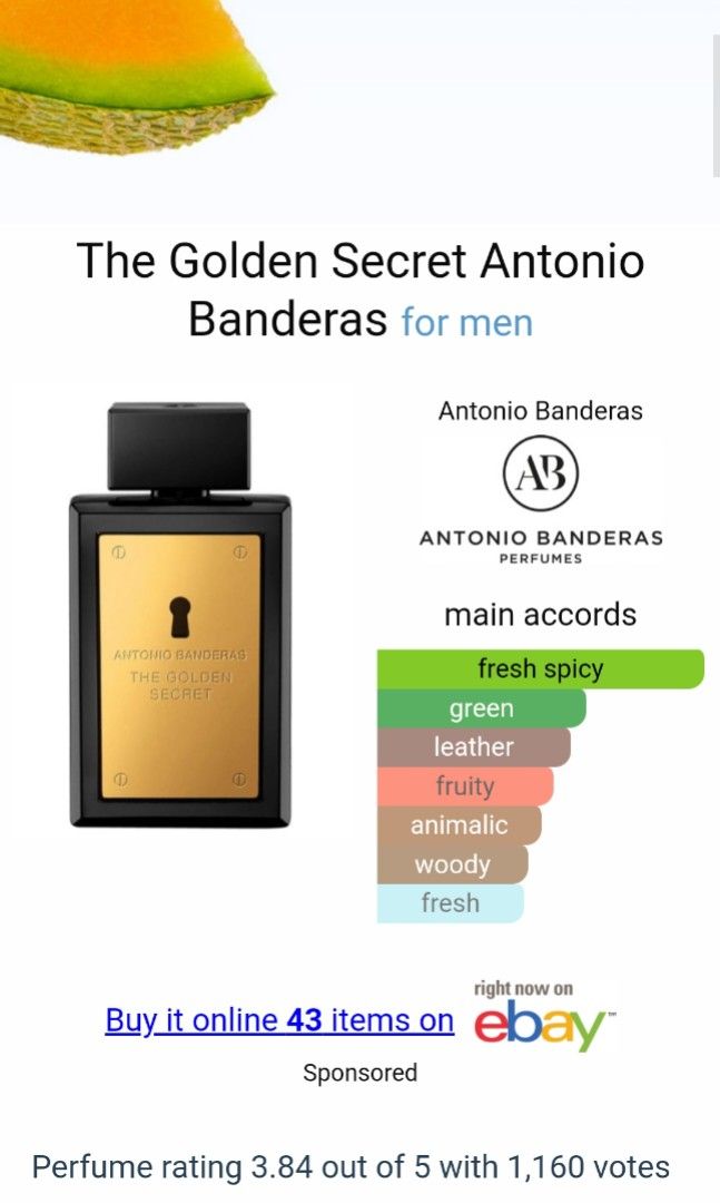 The Golden Secret 100ml by ANTONIO BANDERAS Original Tester Eropa (NEW ...
