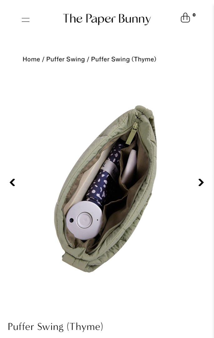 The Paper Bunny Puffer Swing (THYME), Women's Fashion, Bags & Wallets, Shoulder Bags on Carousell