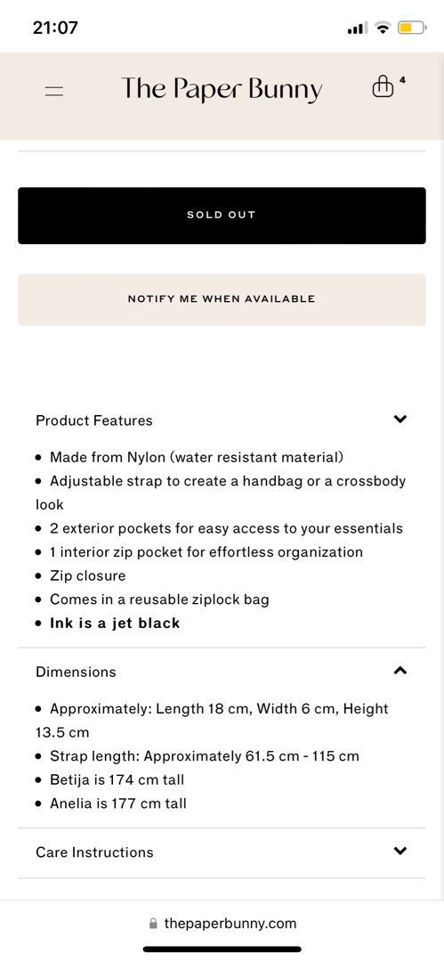 The Paper Bunny TPB Mini Puffer Swing (Ink), Women's Fashion, Bags & Wallets, Cross-body Bags on ...