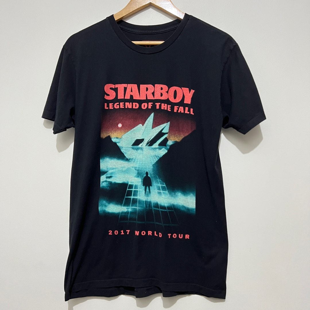 The Weeknd Starboy 2017 Tour Shirt, Men's Fashion, Tops & Sets, Tshirts ...