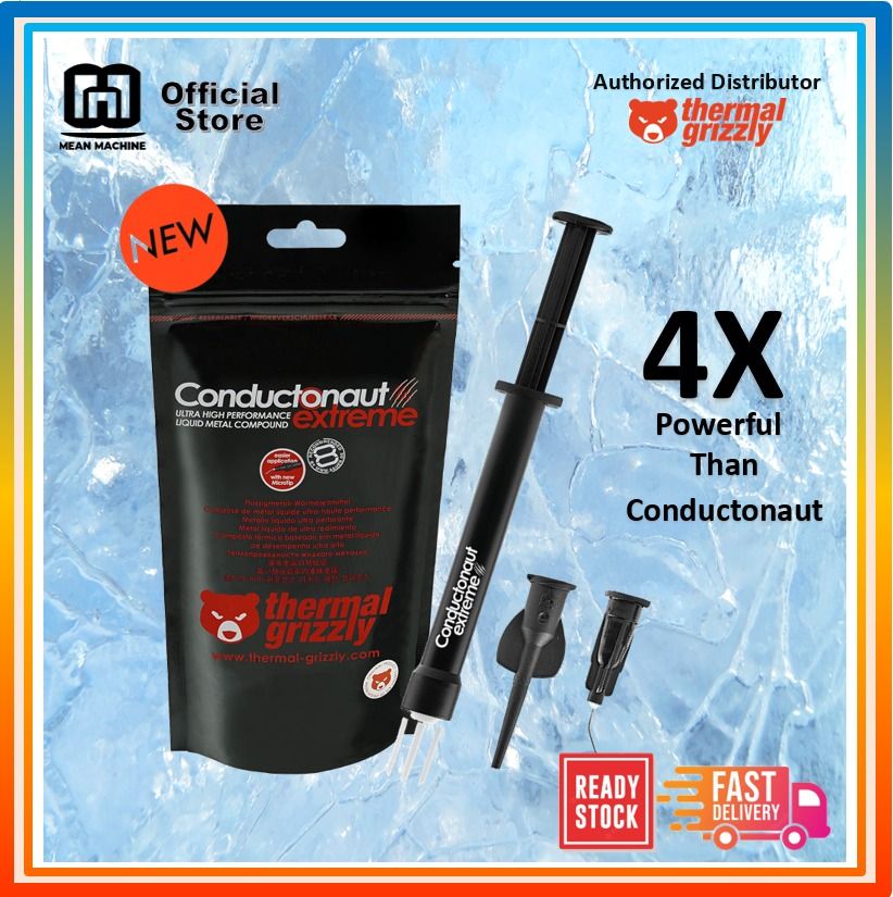 THERMAL GRIZZLY Conductonaut Extreme Thermal Grease Paste Liquid Metal ...