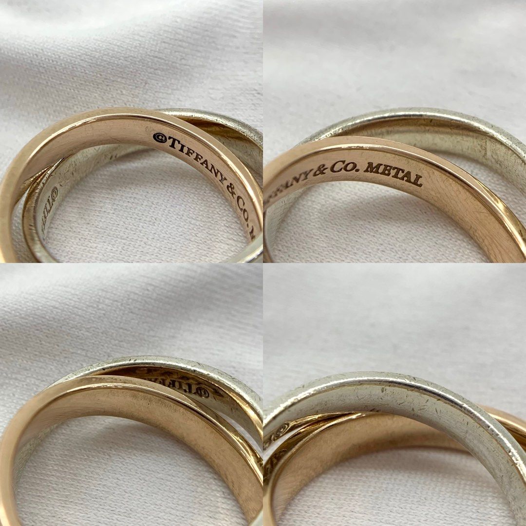 TIFFANY & CO. INTERLOCKING AG925 SILVER RING 237030852 ;, Luxury, Accessories on Carousell