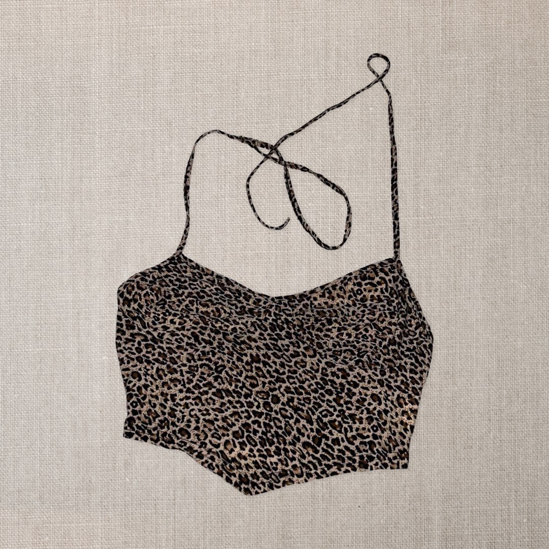 tiger top, Women's Fashion, Tops, Sleeveless on Carousell