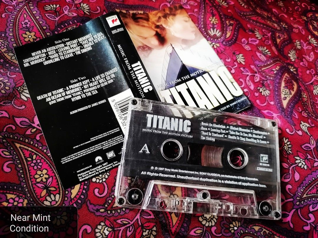 Titanic Cassette Tape Titanic Original Motion Picture Soundtrack Movie Titanic OST Cassette Tape ...