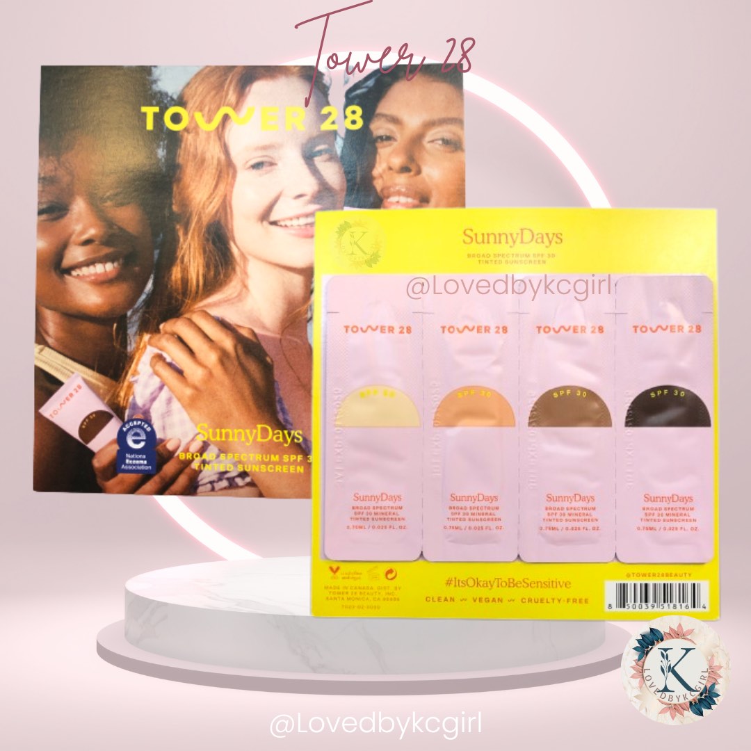 Tower 28 sunny days tinted sunscreen CARD SAMPLER, Beauty & Personal ...