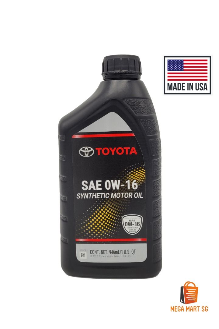 Toyota Genuine 0W16 Engine Oil 1 Quart (946ml), Car Accessories ...