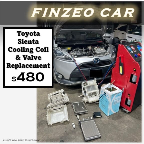 Toyota Sienta Cooling Coil & Valve Replacement, Car Accessories, Car ...