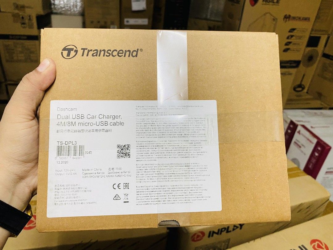 Transcend Dual Micro-USB Car Lighter Adapter 4M/8M TS-DPL3, Sports ...