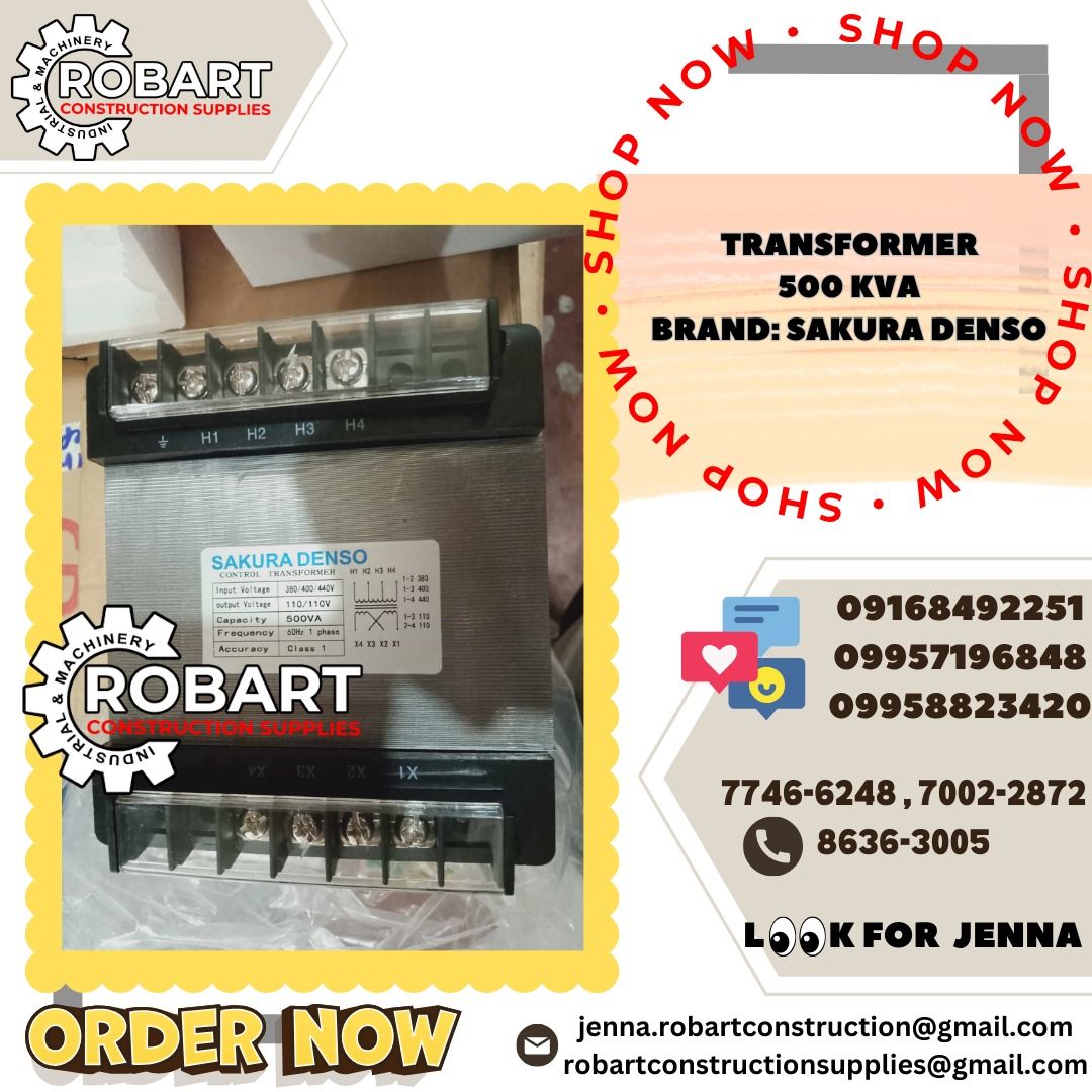 TRANSFORMER 500KVA ''sakura denso'', Commercial & Industrial ...