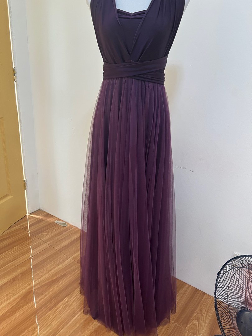 tulle infinity dress, Women's Fashion, Dresses & Sets, Evening dresses ...