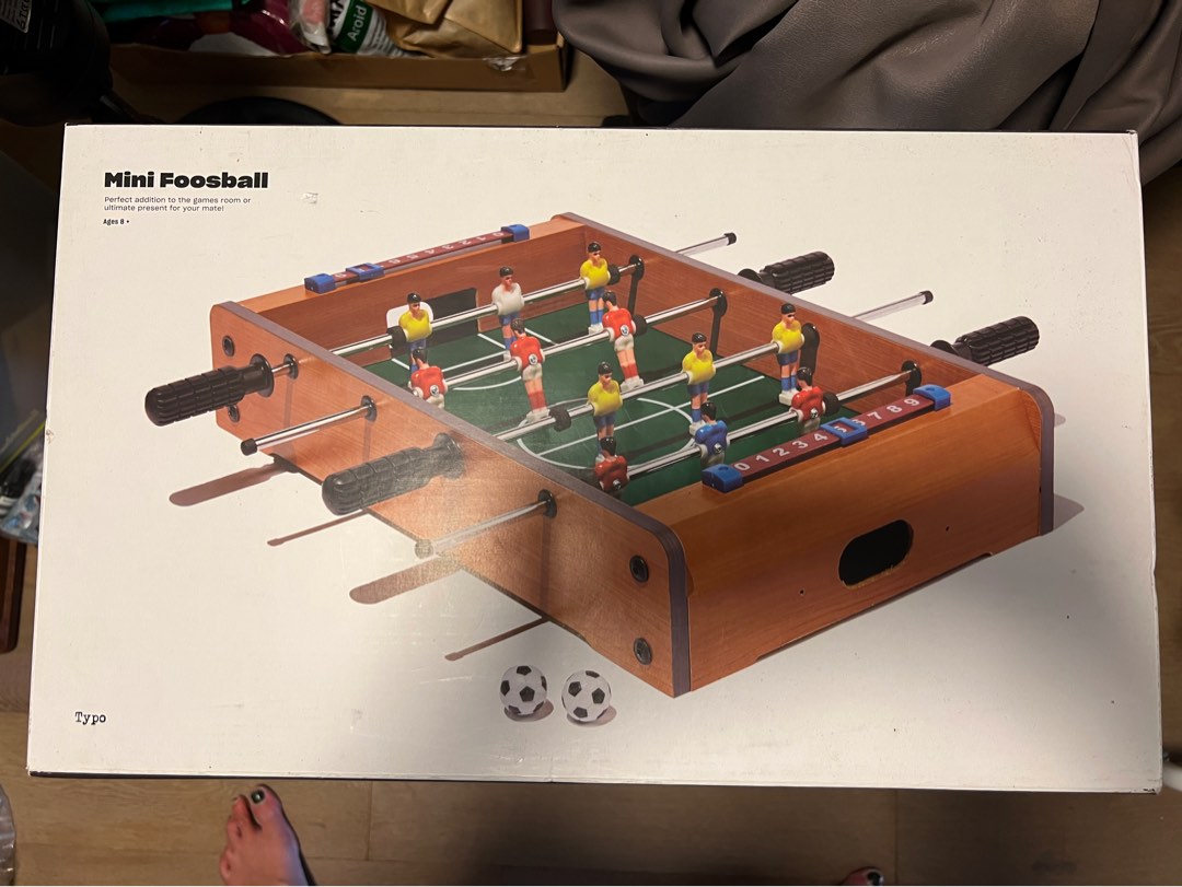 Typo Mini Foosball set, Hobbies & Toys, Toys & Games on Carousell