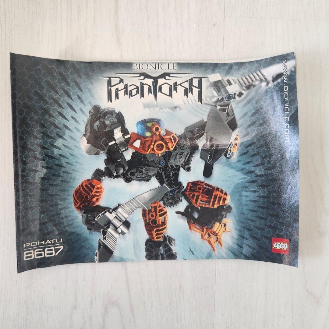 [USED] 8687 Lego Bionicle Phantoka Pohatu, Hobbies & Toys, Toys & Games ...