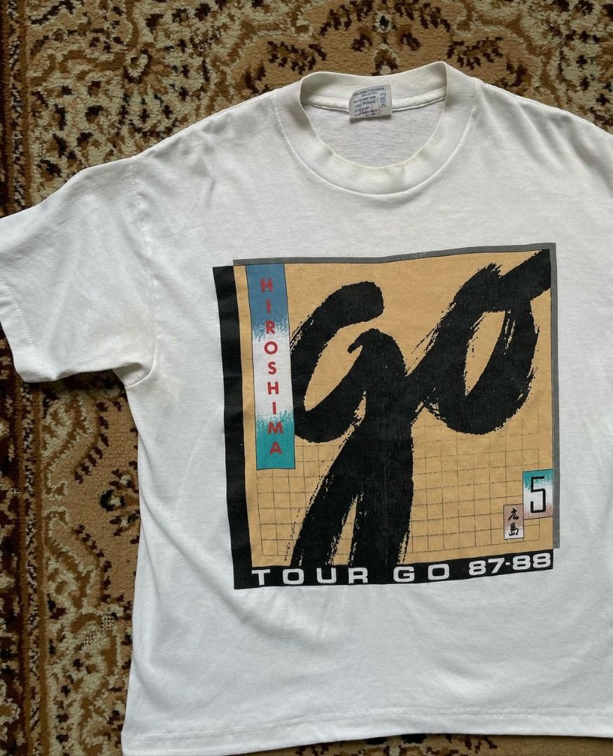Vintage 80’s Hiroshima Go Tour 87-88, Men's Fashion, Tops & Sets ...