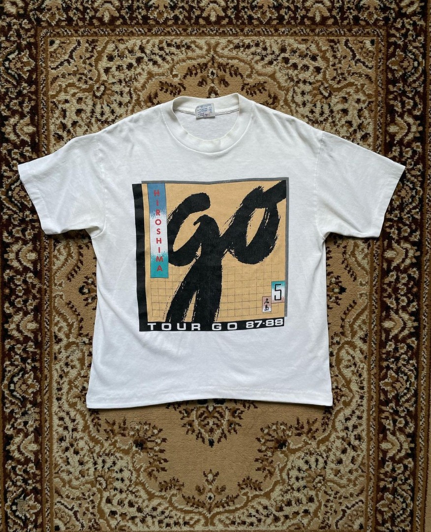 Vintage 80’s Hiroshima Go Tour 87-88, Men's Fashion, Tops & Sets ...