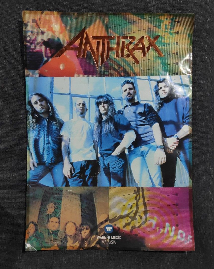 vintage anthrax poster, Hobbies & Toys, Collectibles & Memorabilia ...