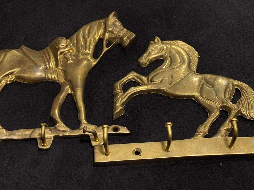 Vintage Brass Key Holder Wall Hanging, Hobbies & Toys, Collectibles ...