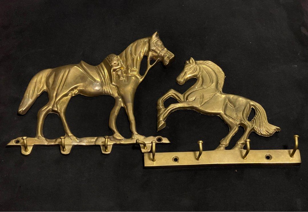Vintage Brass Key Holder Wall Hanging, Hobbies & Toys, Collectibles ...