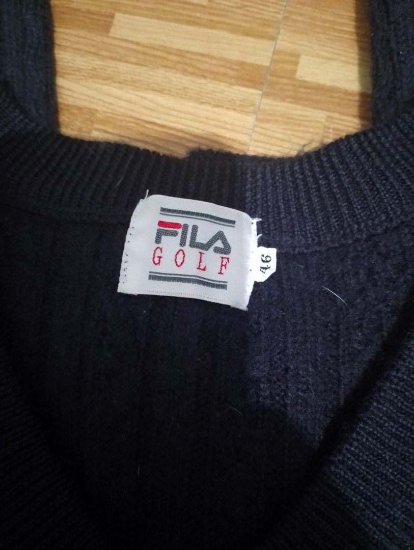 Vintage fila golf wool jacket sweater, Men's Fashion, Coats, Jackets ...