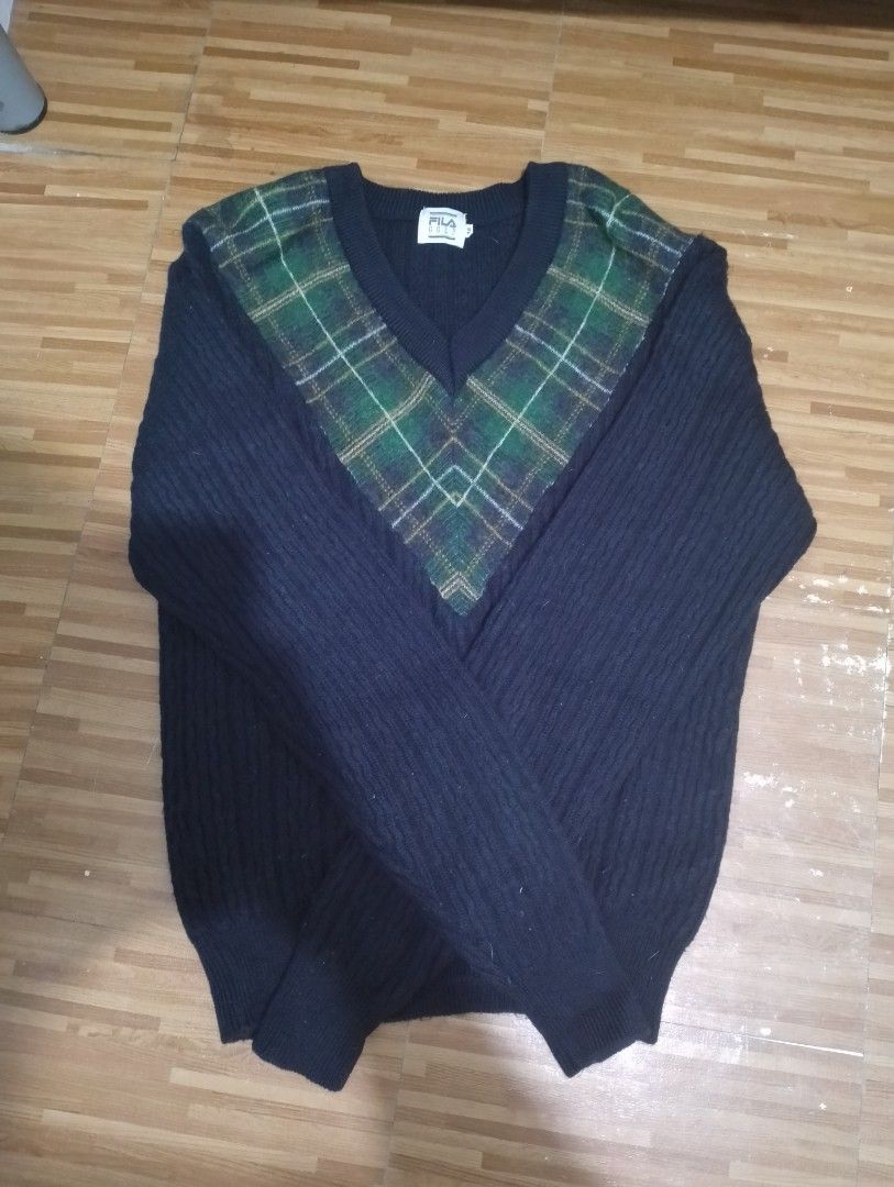 Vintage fila golf wool jacket sweater, Men's Fashion, Coats, Jackets ...