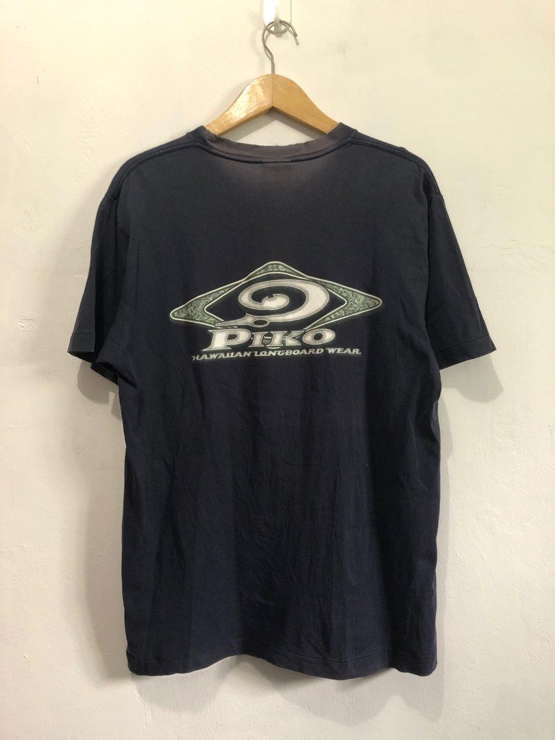 Vintage Piko Hawaiian Longboard Wear Surf Skate Beach Hawaii 90s T Shirt, Fesyen Pria, Pakaian ...