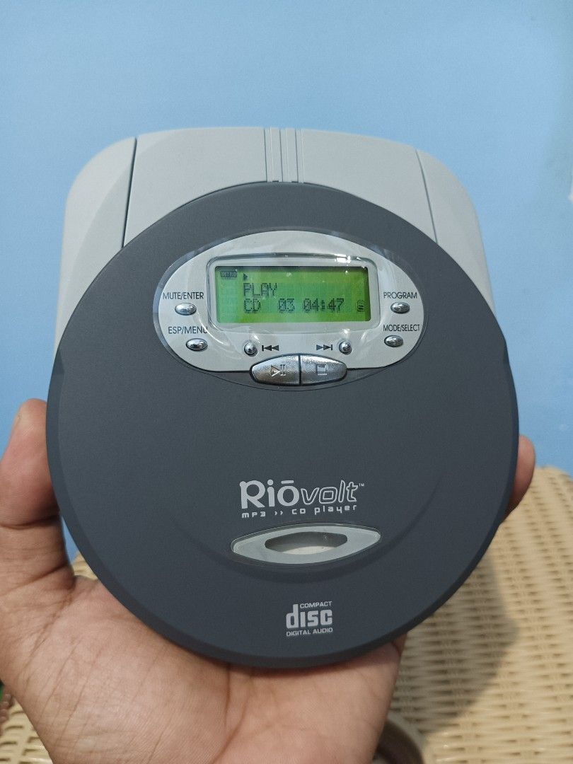 Vintage Rare find Portable Rio Volt CD MP3 Digital Discman Player SP50 ...