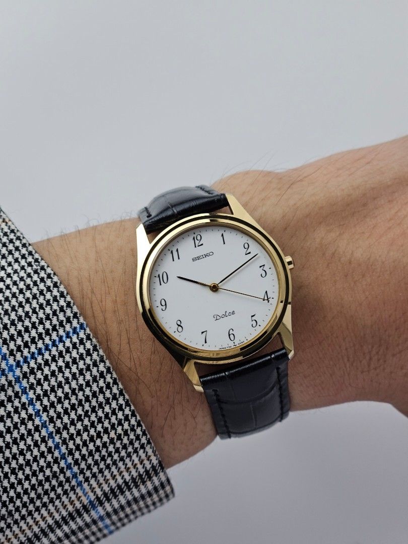 Vintage Seiko Dolce Tungsten Carbide Watch April 1987, Men's Fashion ...