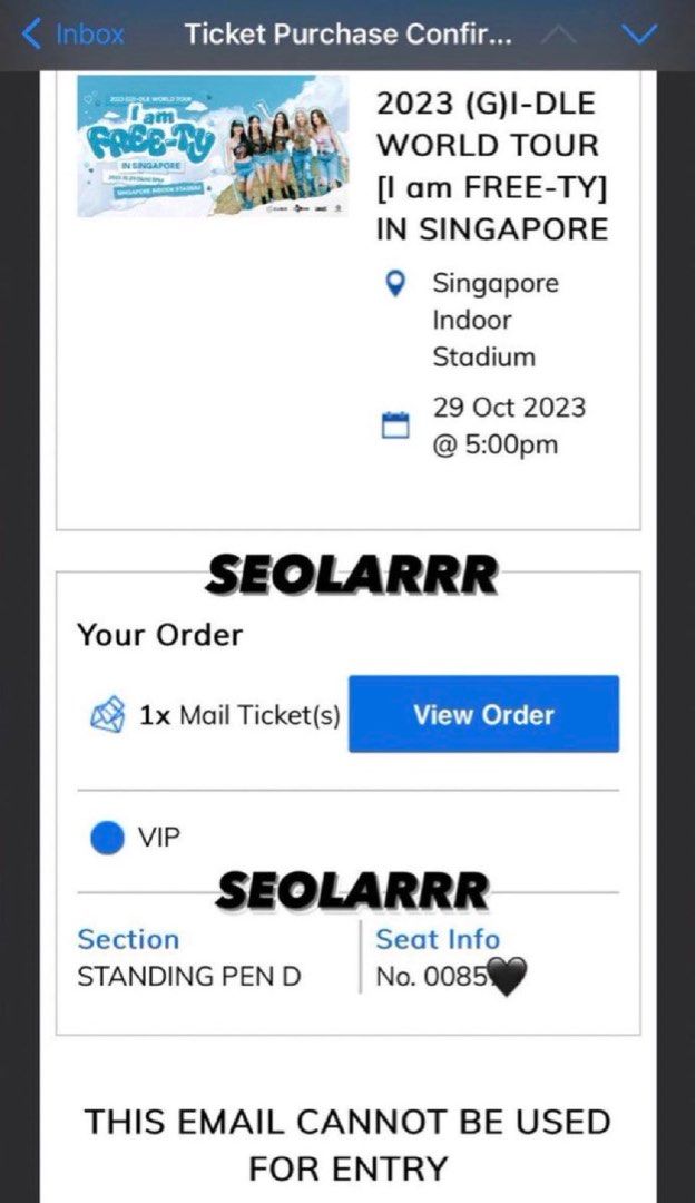 wts lfb g-idle i am free-ty VIP NEVERLAND concert ticket, Tickets ...