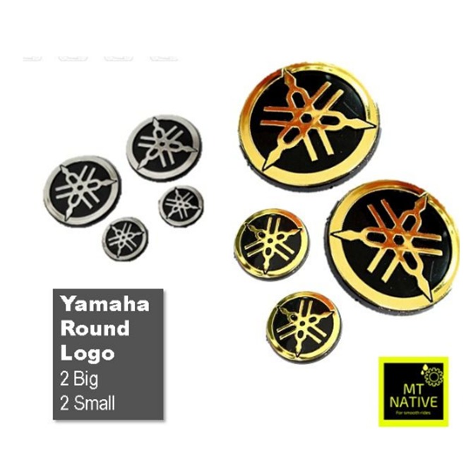 Yamaha Emblem Logo Sticker Round (2 big 2 small) Sniper Aerox NMax ...