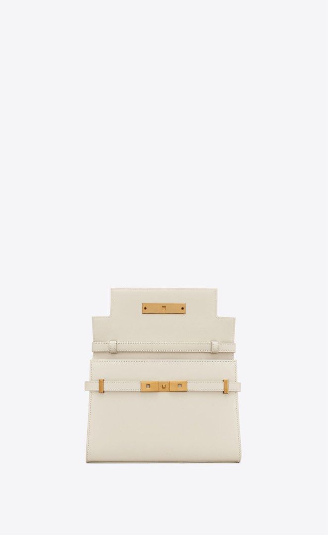 YSL Manhattan small white, Luxury, Bags & Wallets on Carousell