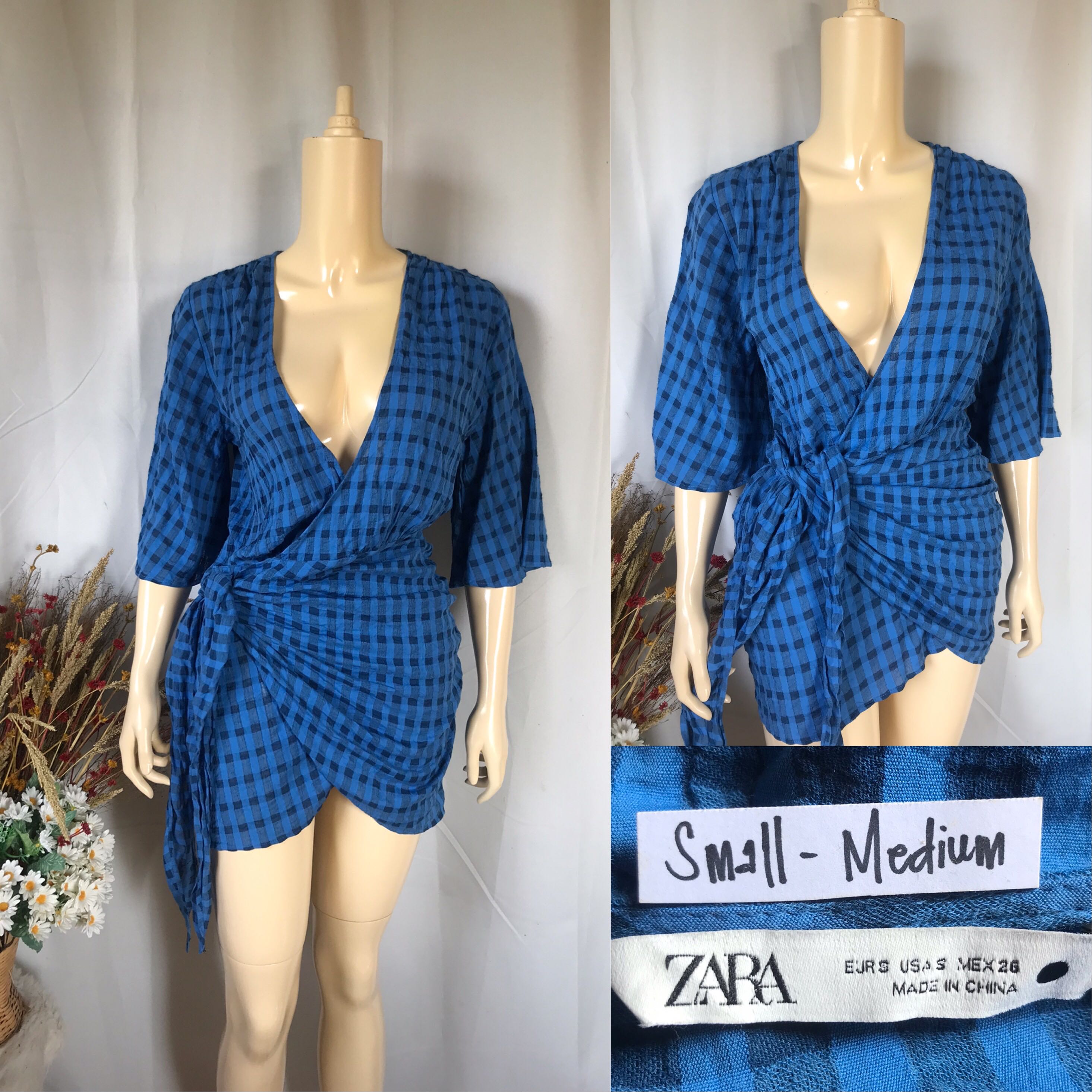 Zara Overlap Dress, Women's Fashion, Dresses & Sets, Dresses on Carousell