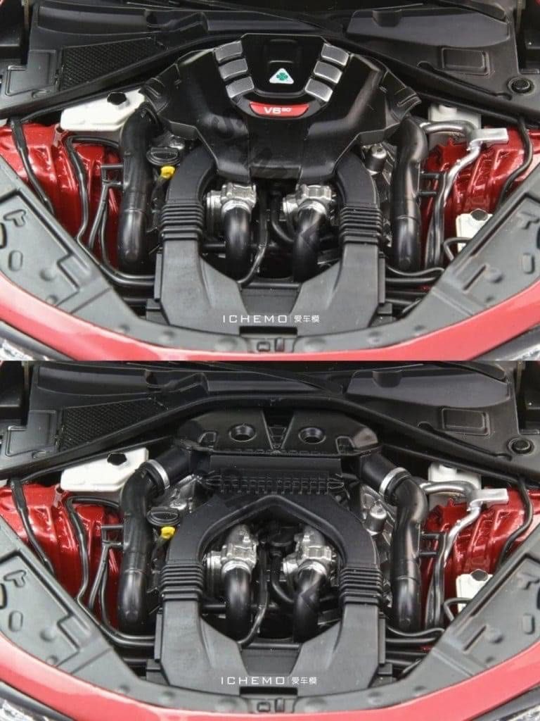 1/18 Motor Helix Alfa Romeo GTA - Green, White, Red (full opening ...