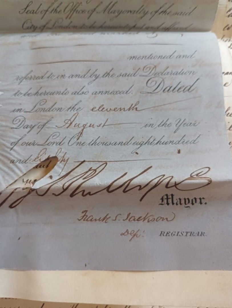 1880 British India & United Kingdom England Combo POA ( Power of ...