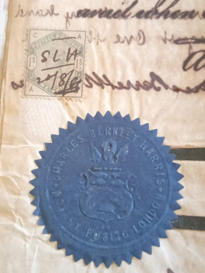 1886 British India & United Kingdom England Combo POA ( Power of ...