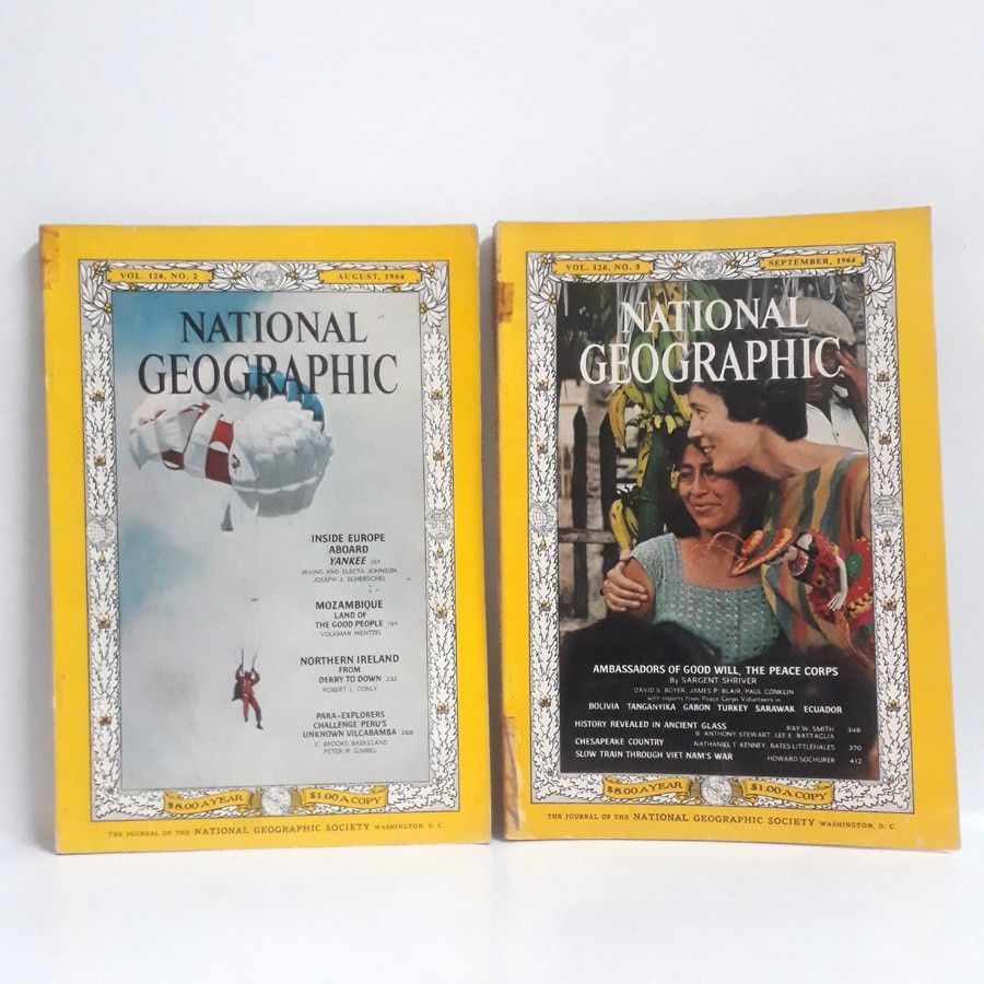 1964 NatGeo Magazines (4 Issues), Hobbies & Toys, Books & Magazines ...