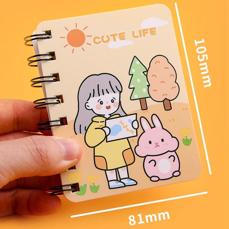 $1 each, 90 sheets Cute Cartoon Small Coil Notebooks ALL 12 pads for ...