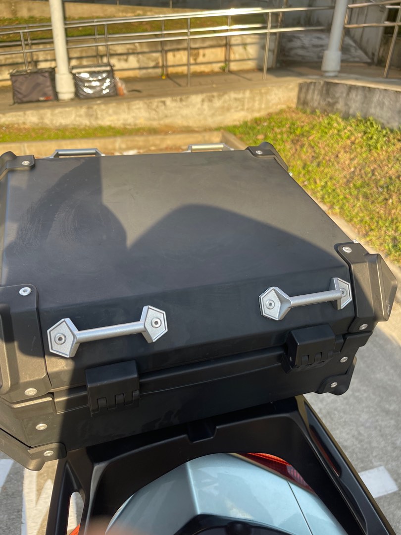 25L Aluminium Top Box, Motorcycles, Motorcycle Accessories on Carousell