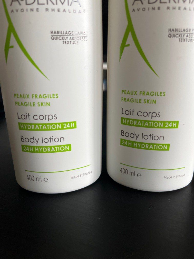 2 bottles of A-Derma Body Lotion 24Hour Hydration, Beauty & Personal ...