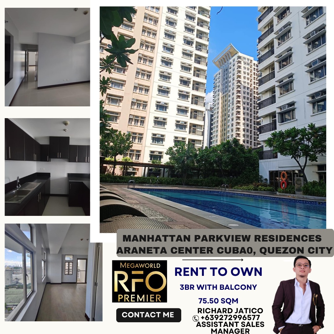 3BR CORNER UNIT RENT TO OWN CONDO IN MANHATTAN PARKVIEW - GOOD FOR ...