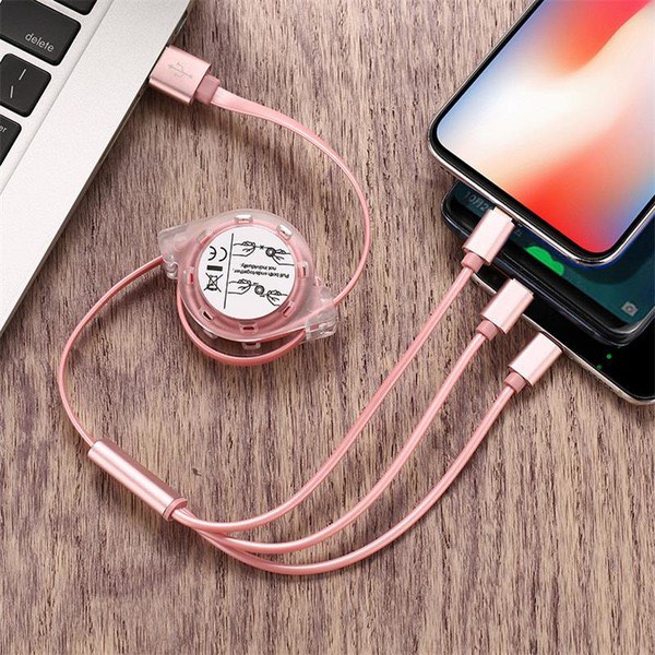 3-in-1 Multifunctional USB Charger Cable Micro USB Type C Charging ...