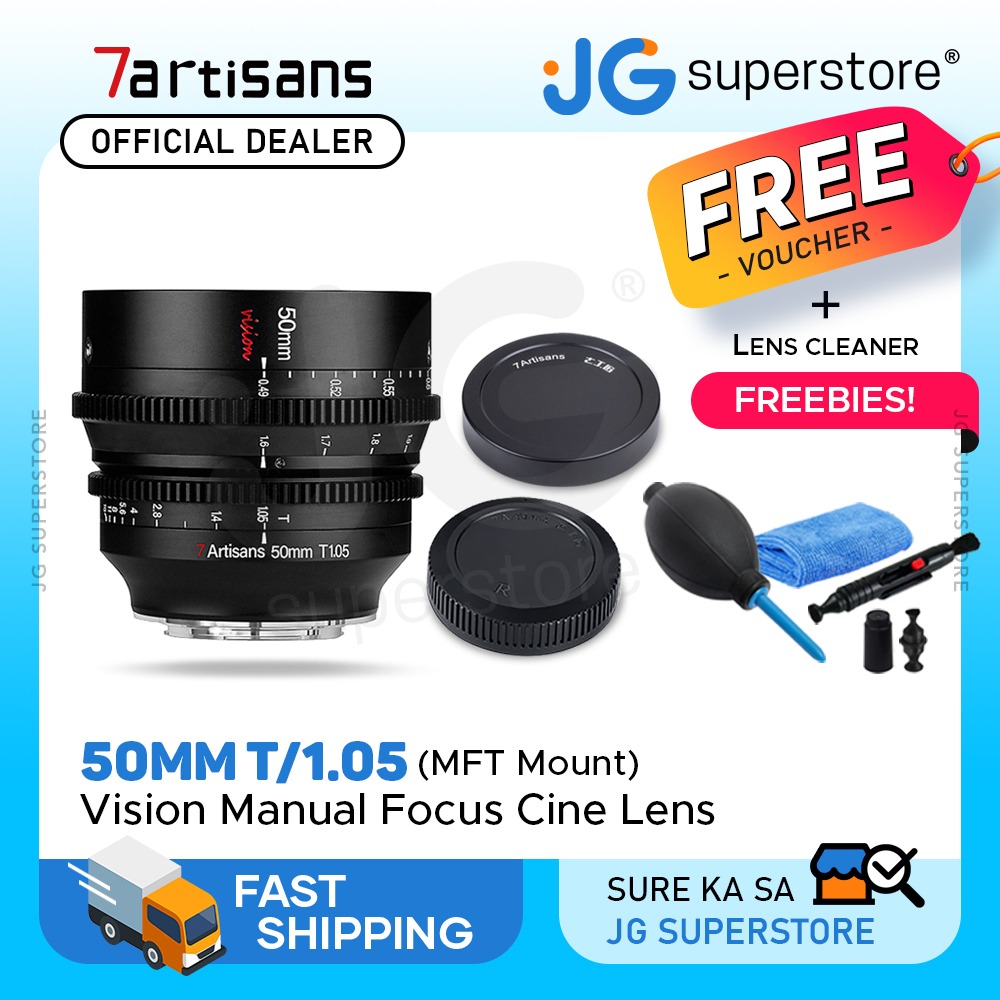 7Artisans Vision 50mm t1.05 Photoelectric MF Manual Focus Cine Lens for ...