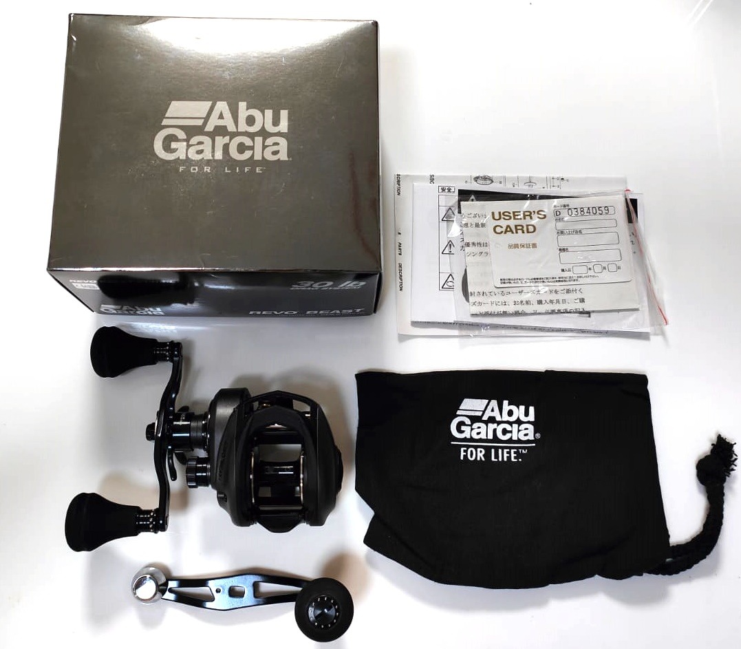 Abu Garcia Revo Beast 41HSL - BC left hand Reel ATC - Black Bass / Toman / Jigging, Sports ...