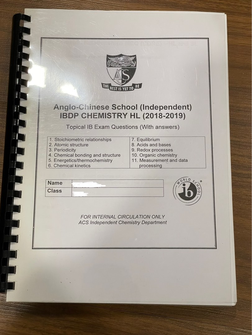 ACSI IB Topical Past Year Exam Questions, Hobbies & Toys, Books ...