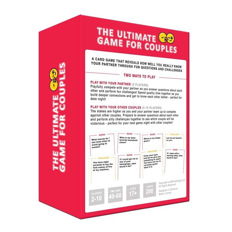 Adult Card Games, Intimacy, The Ultimate Game for Couple, Our Moments ...