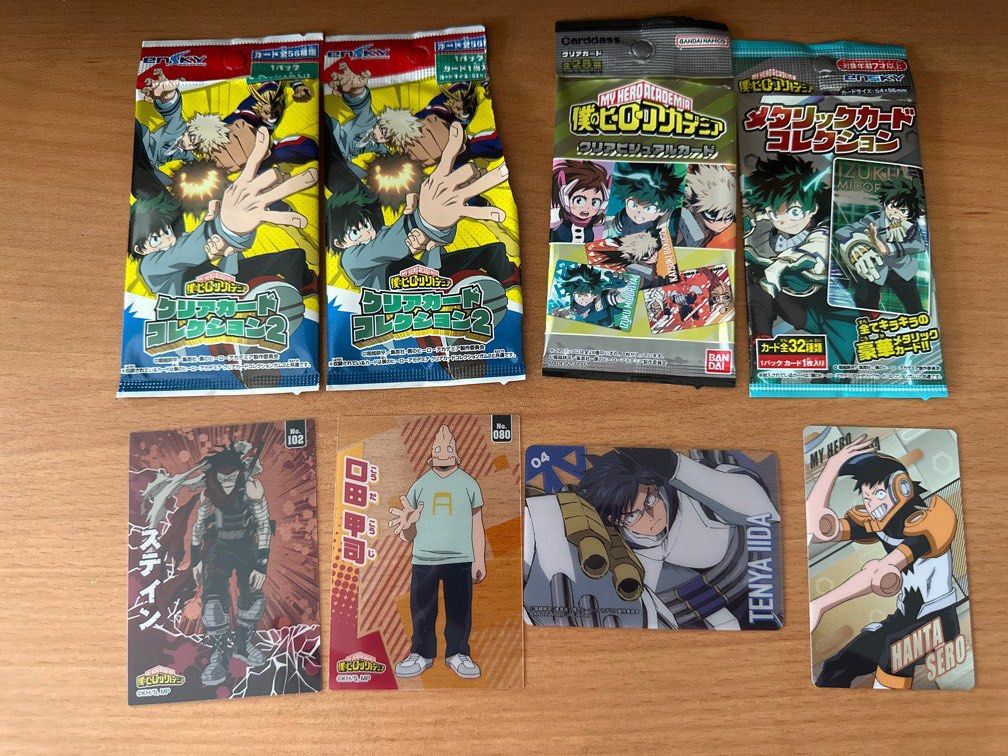(all) BNHA MHA My Hero Academia Clear Cards, Hobbies & Toys ...