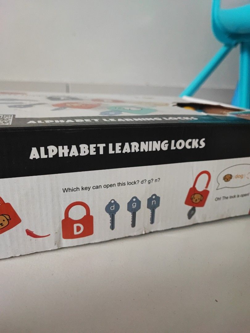 Alphabet & Number locks, Hobbies & Toys, Toys & Games on Carousell