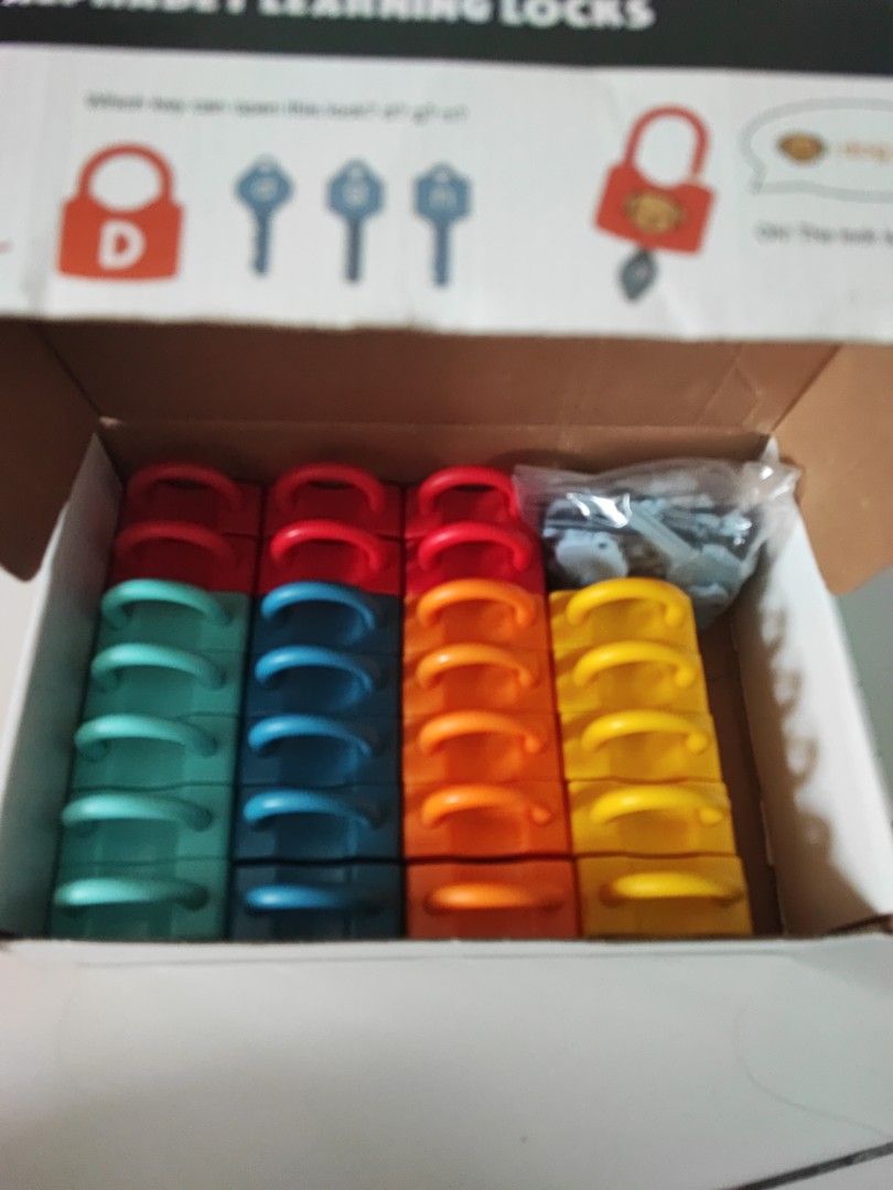 Alphabet & Number locks, Hobbies & Toys, Toys & Games on Carousell