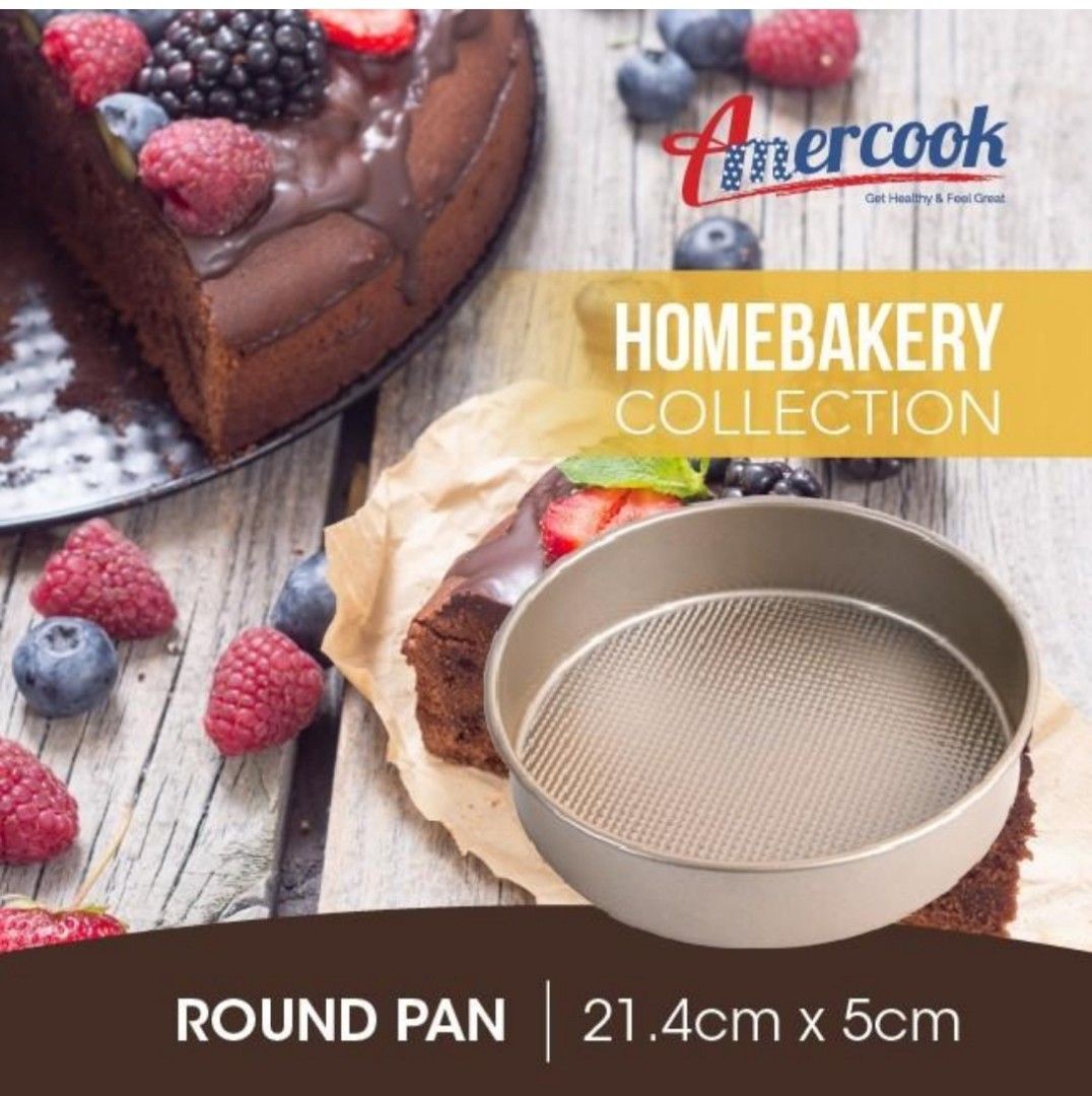 Amercook Collection Round Pan, Furniture & Home Living, Kitchenware & Tableware, Bakeware on ...