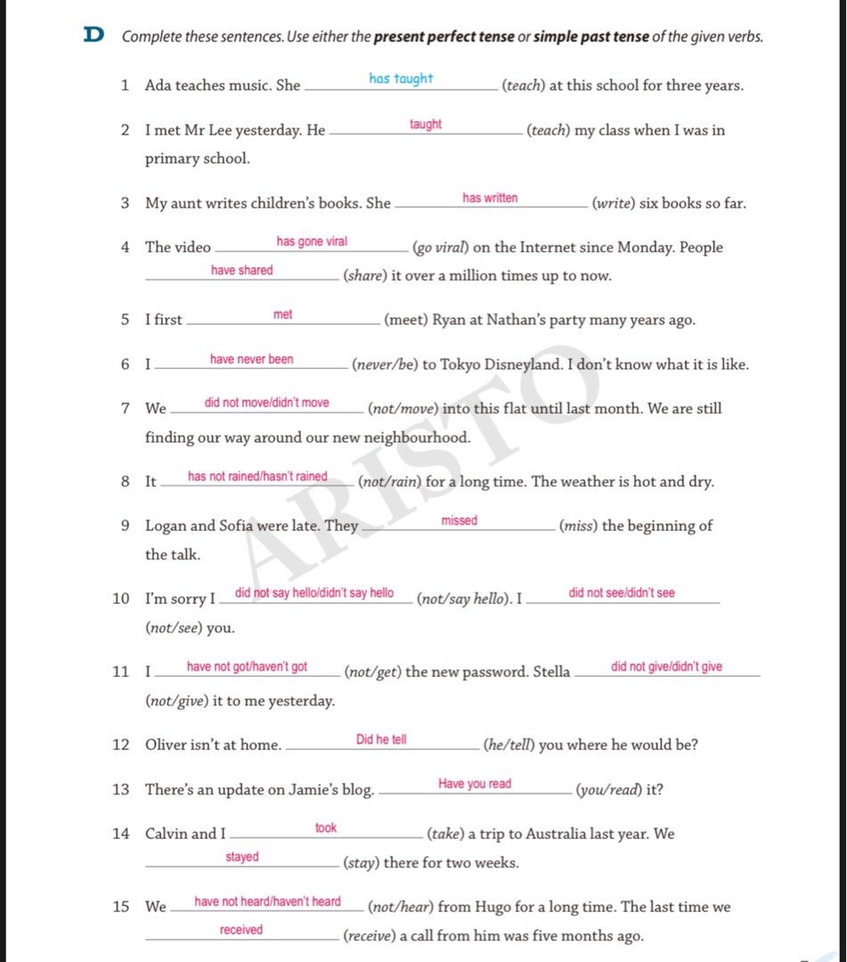 Aristo Developing Skills Connect for Junior Secondary Learners Grammar Book Answer, 興趣及遊戲, 書本 ...
