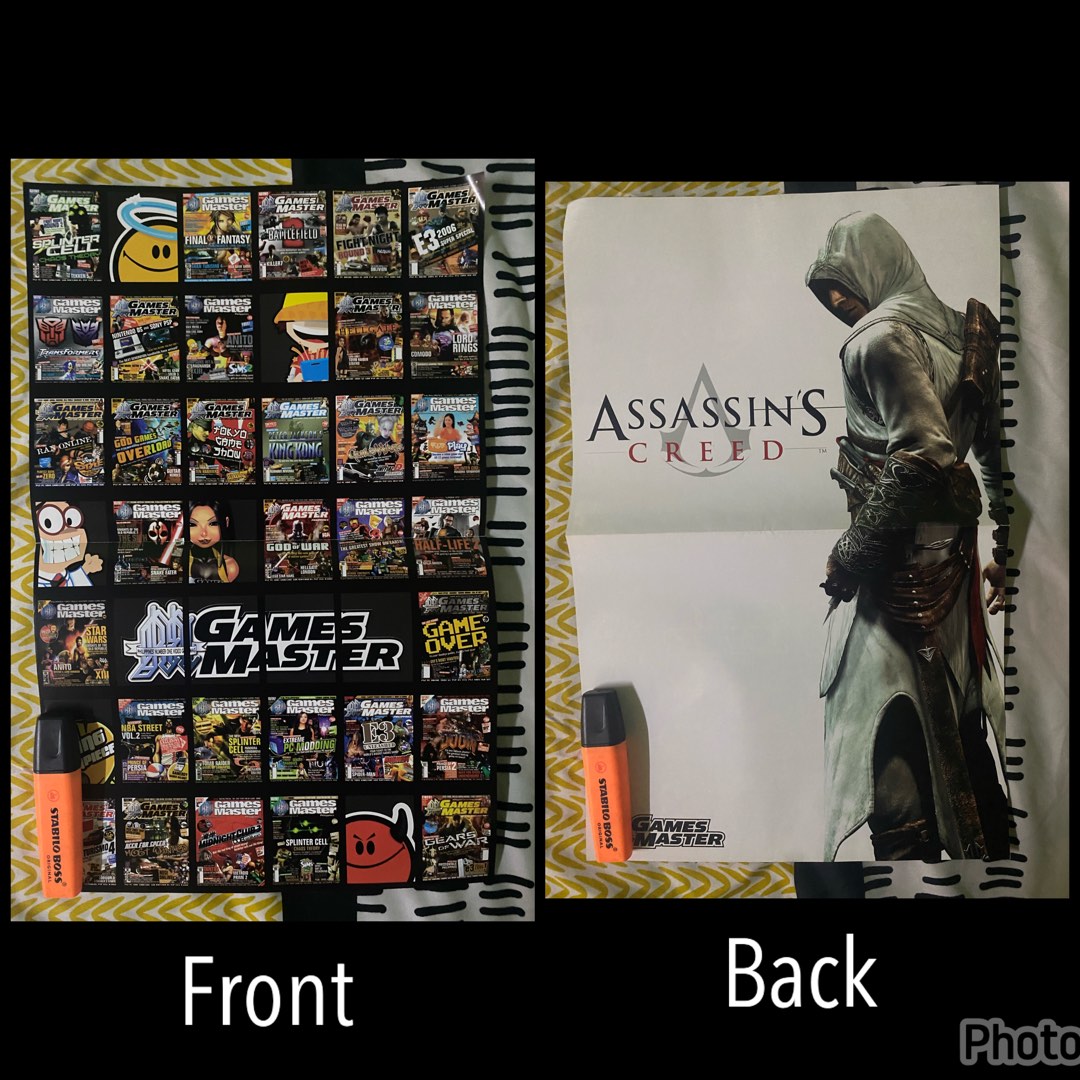 Assassins Creed Poster from Games Master Magazine, Hobbies & Toys ...